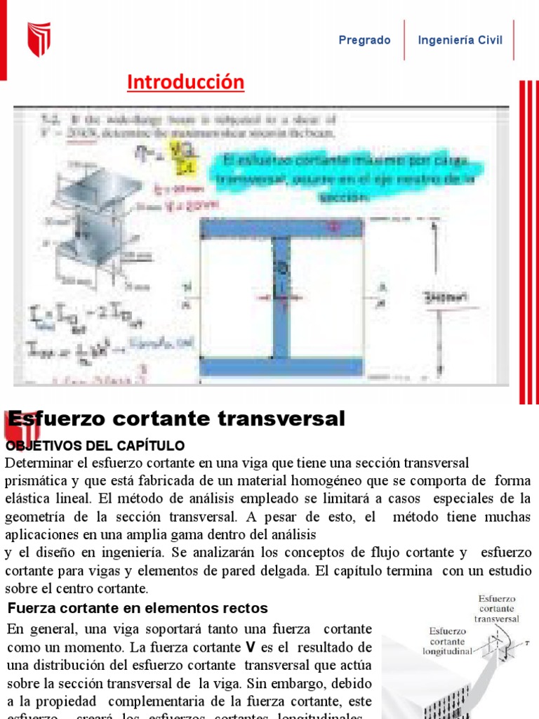 Esfuerzo Cortante en Vigas | PDF | Viga (Estructura) | Doblar