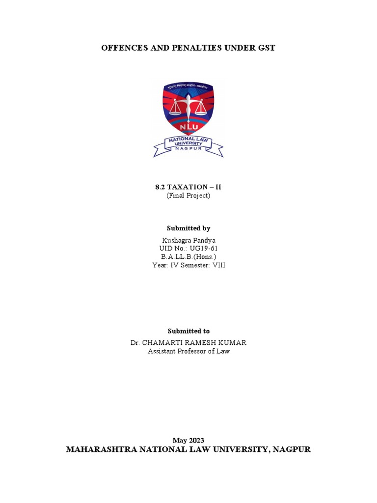 GST Offences and Penalties Explained | PDF | Mens Rea | Taxes