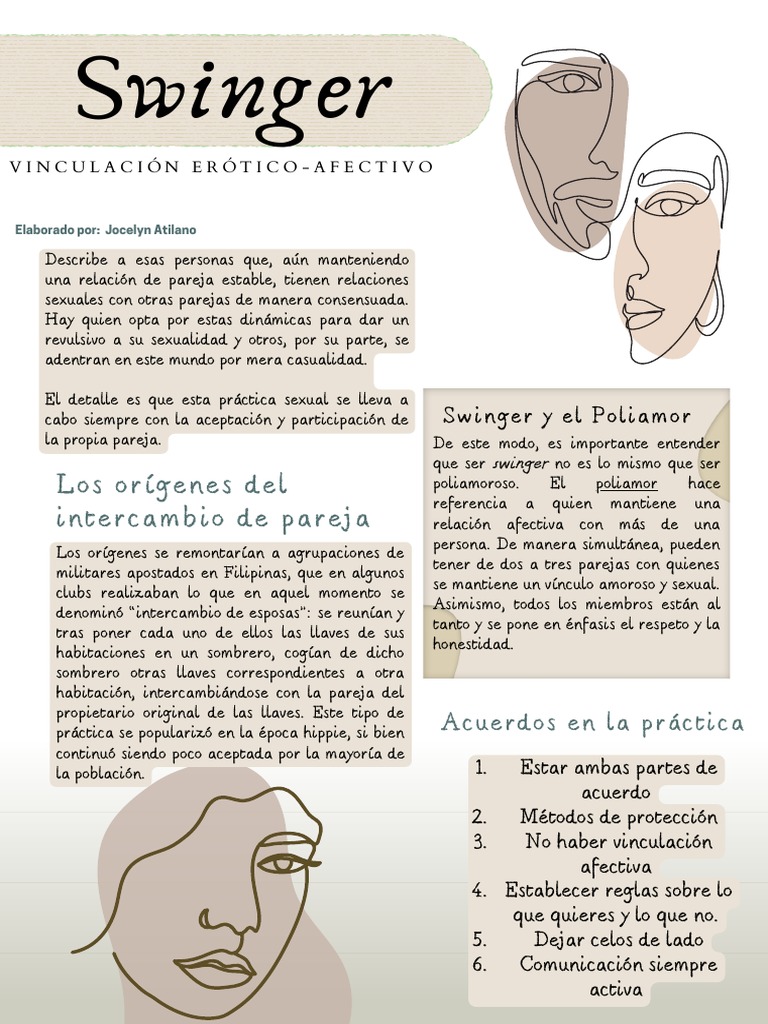 Swinger | PDF | Swinging (práctica sexual) | Poliamor