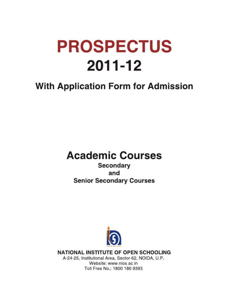 Prospectus 2011 | PDF | University And College Admission | Secondary ...