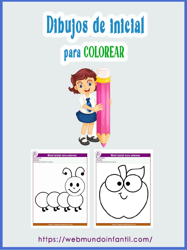 Dibujos de Educación Inicial para Colorear | PDF