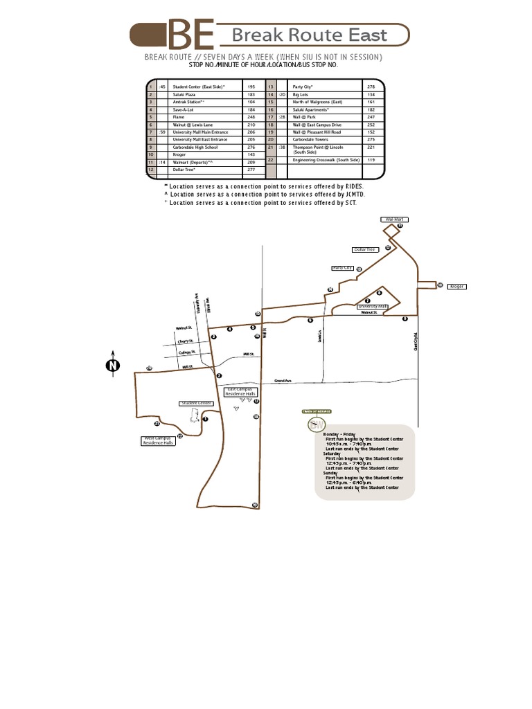 Carbondale Bus Route Schedule | PDF | Bus Transport