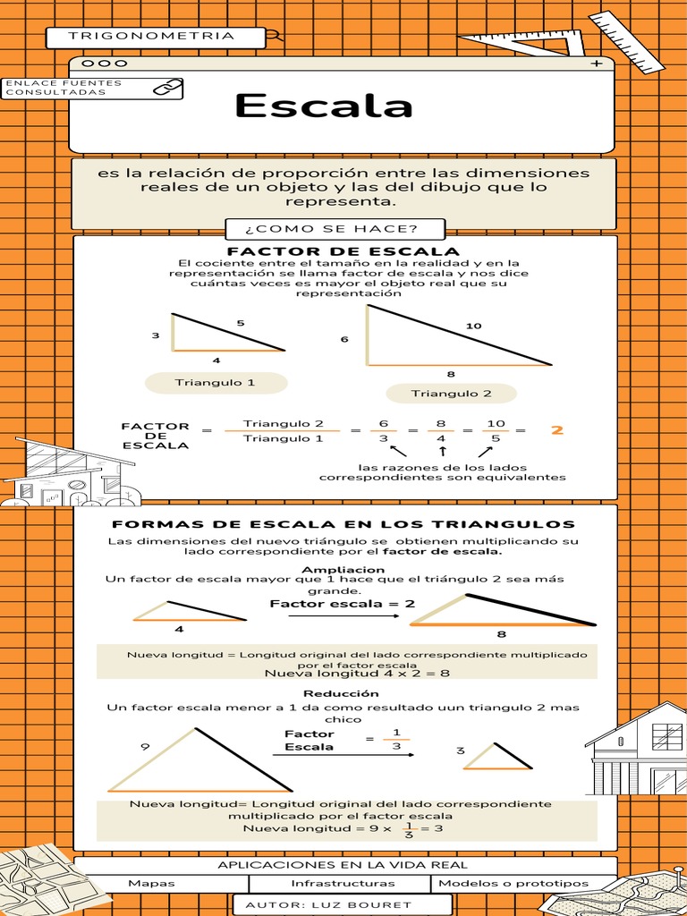 Factor de Escala en Triángulos y Aplicaciones | PDF | Triángulo | Geometría