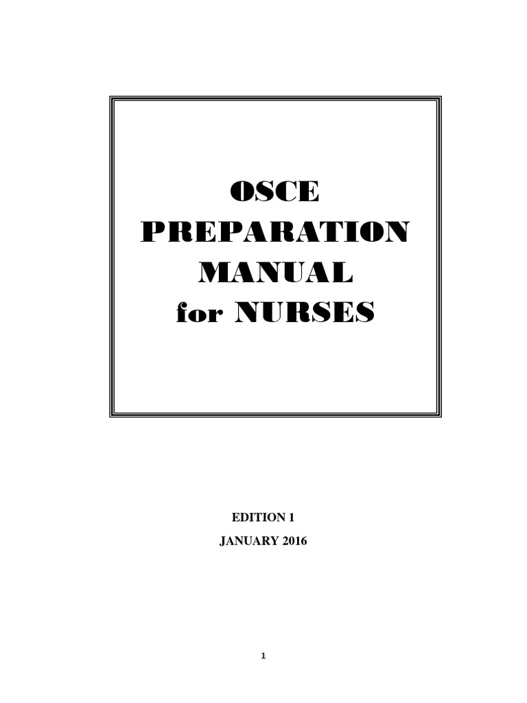OSCE To Read | PDF | Nursing | Midwifery