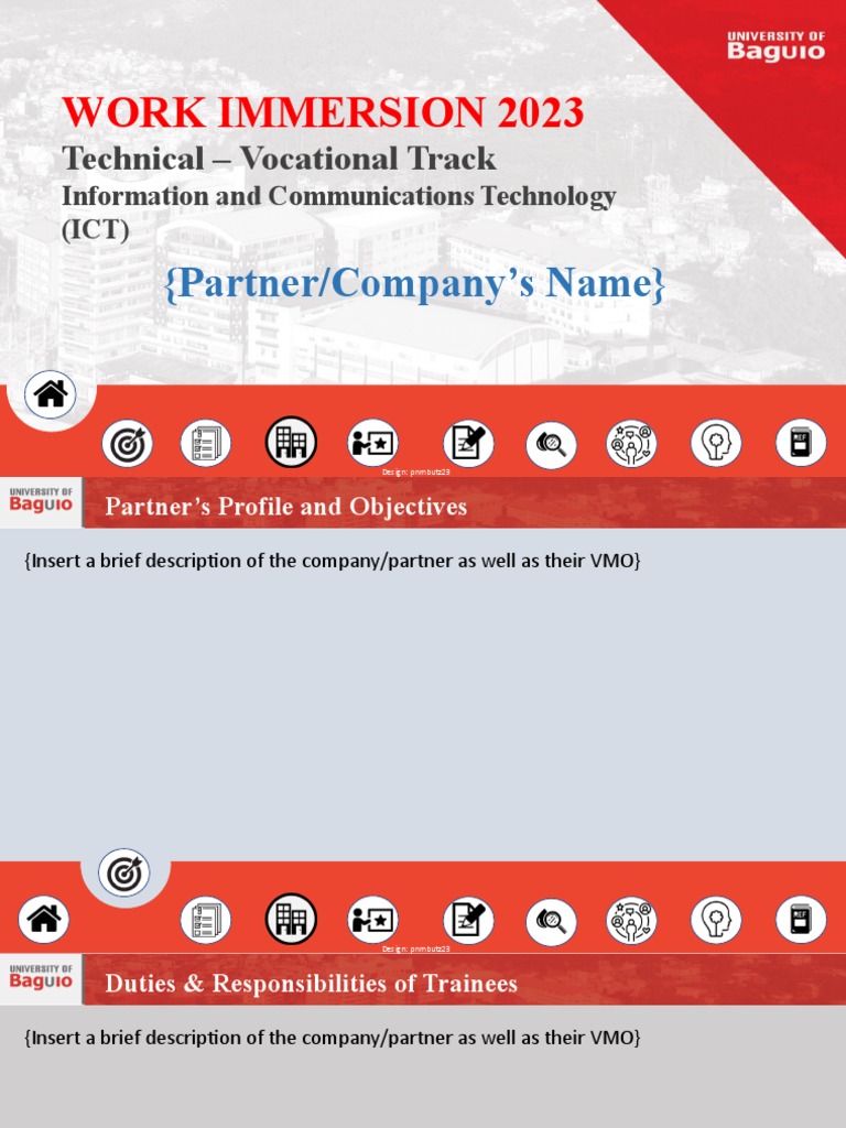 ICT Work Immersion Presentation Template | PDF | Computers