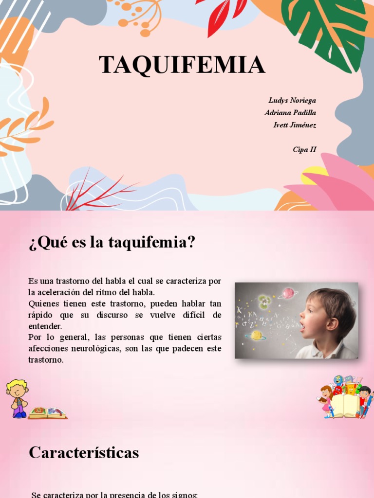 Taquifemia: Definición y Características | PDF | Salud y bienestar ...