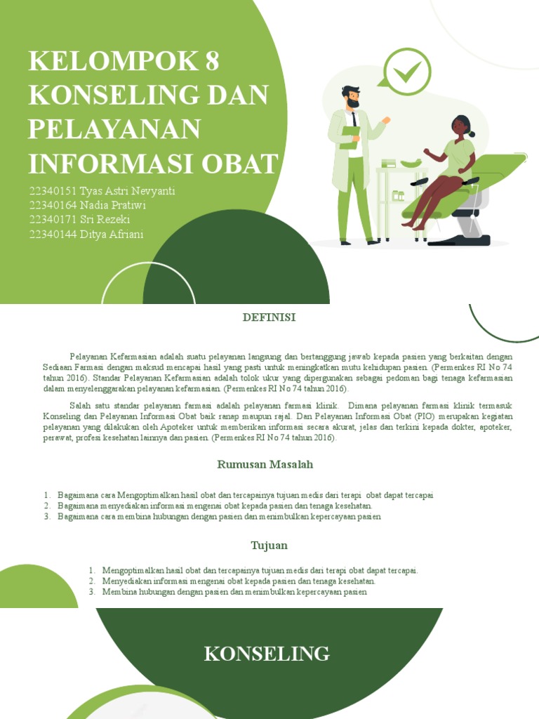 Kel 8 - Konseling Dan Pio - Farkom | PDF