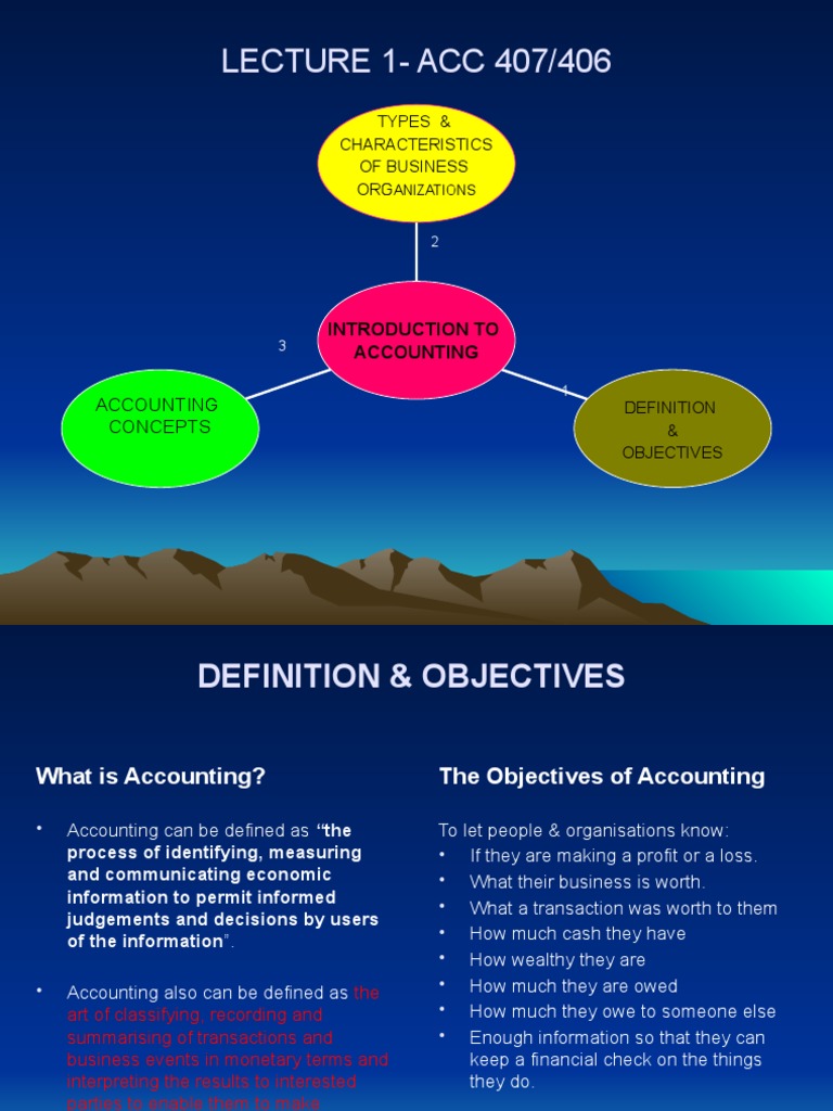 Chapter 1 Lecture Notes Pdf Debits And Credits Business 