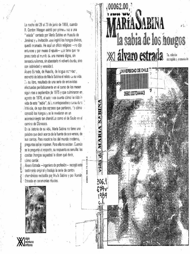 Vida de María Sabina La Sabia de Los Hongos 1989 | PDF