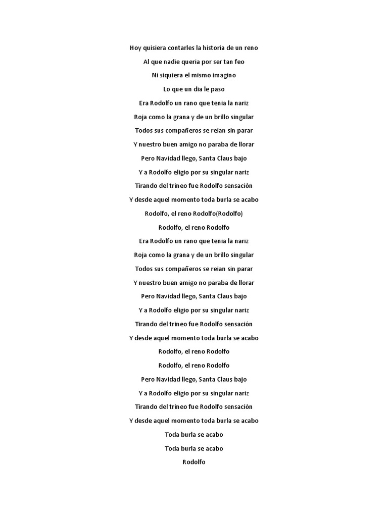 Hoy Quisiera Contarles La Historia de Un Reno | PDF