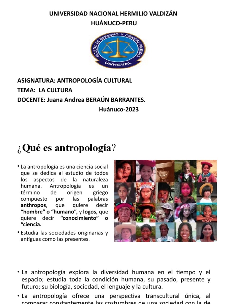 ANTROPOLOGÍA CULTURAL. 19 de Abril 2023 | PDF | Antropología | Sociedad