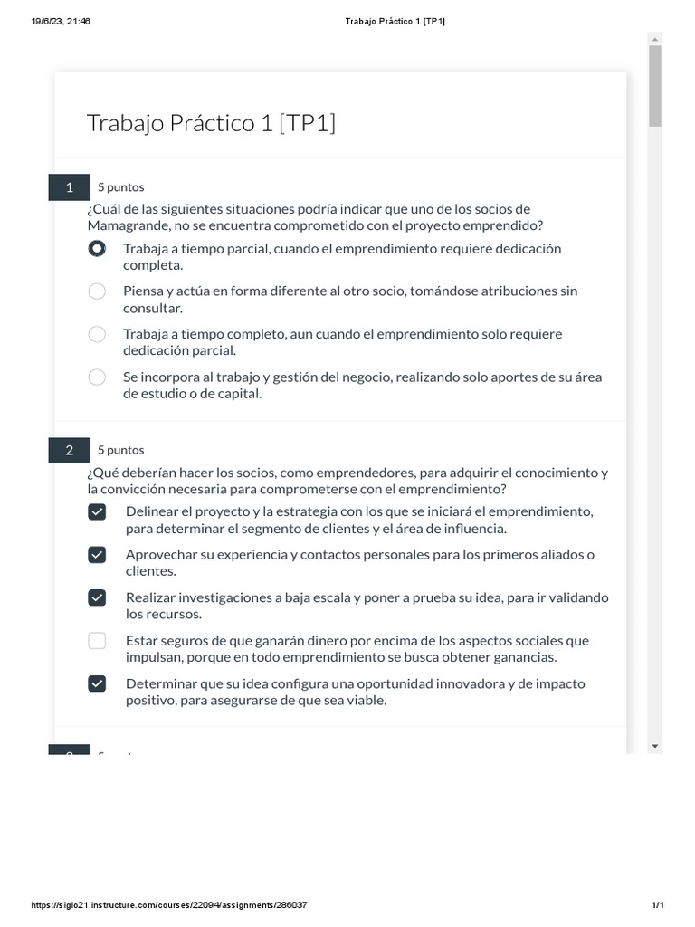 Trabajo Práctico 1 (TP1) Desarrollo E. | PDF