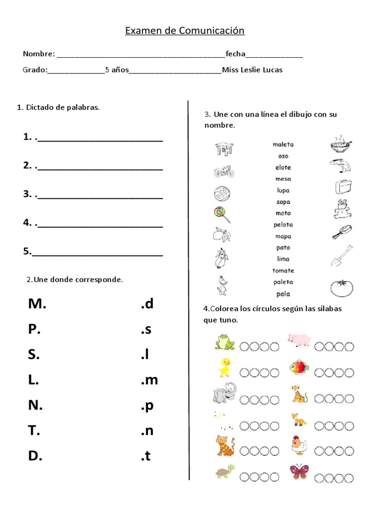 Examen de Comunicacion | PDF