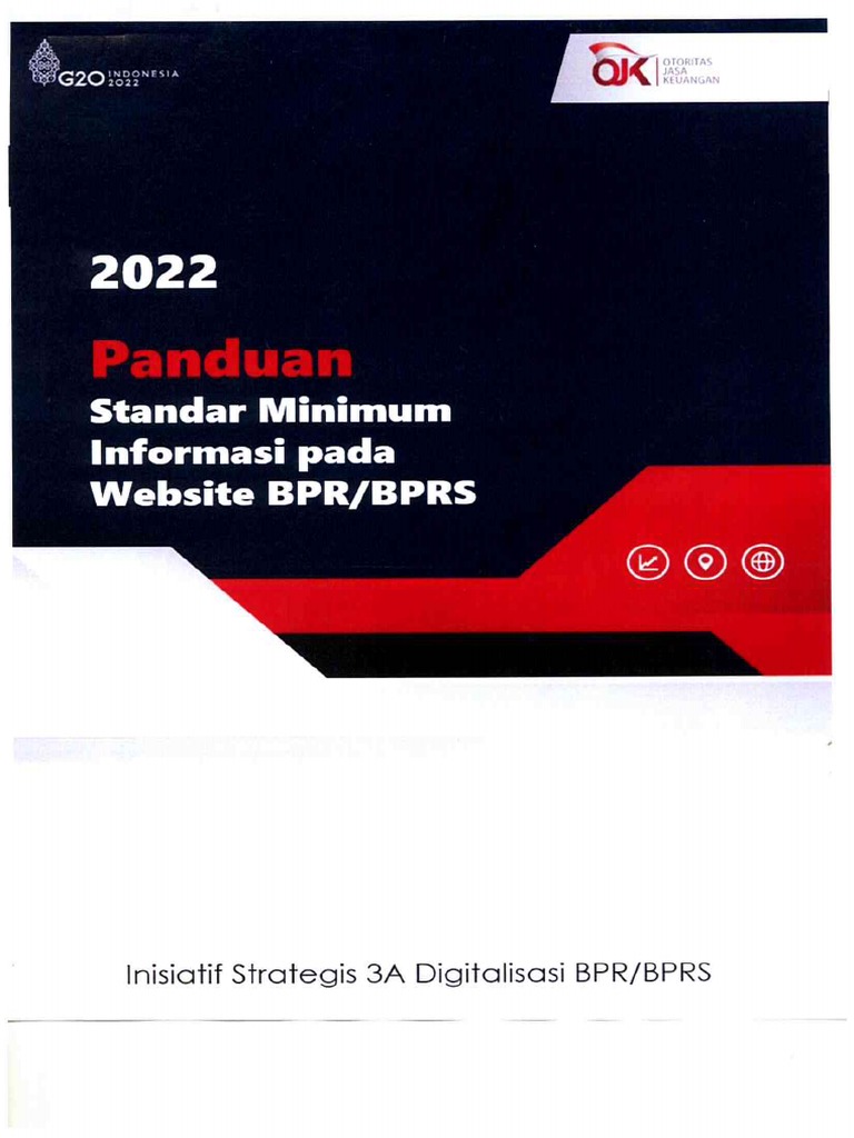Panduan Standar Minimum Informasi Pada Website BPR-BPRS | PDF