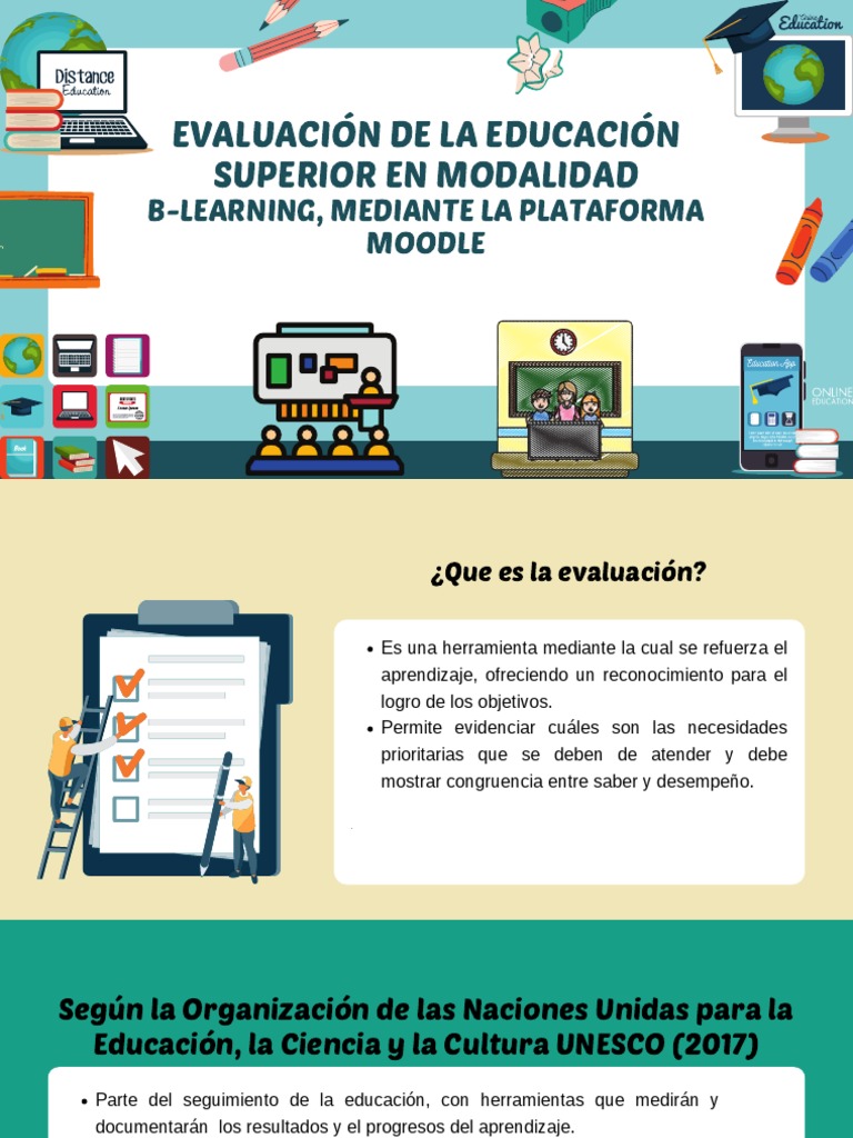Evaluación de La Educación Superior en Modalidad B-Learning | PDF | Evaluación | Moodle