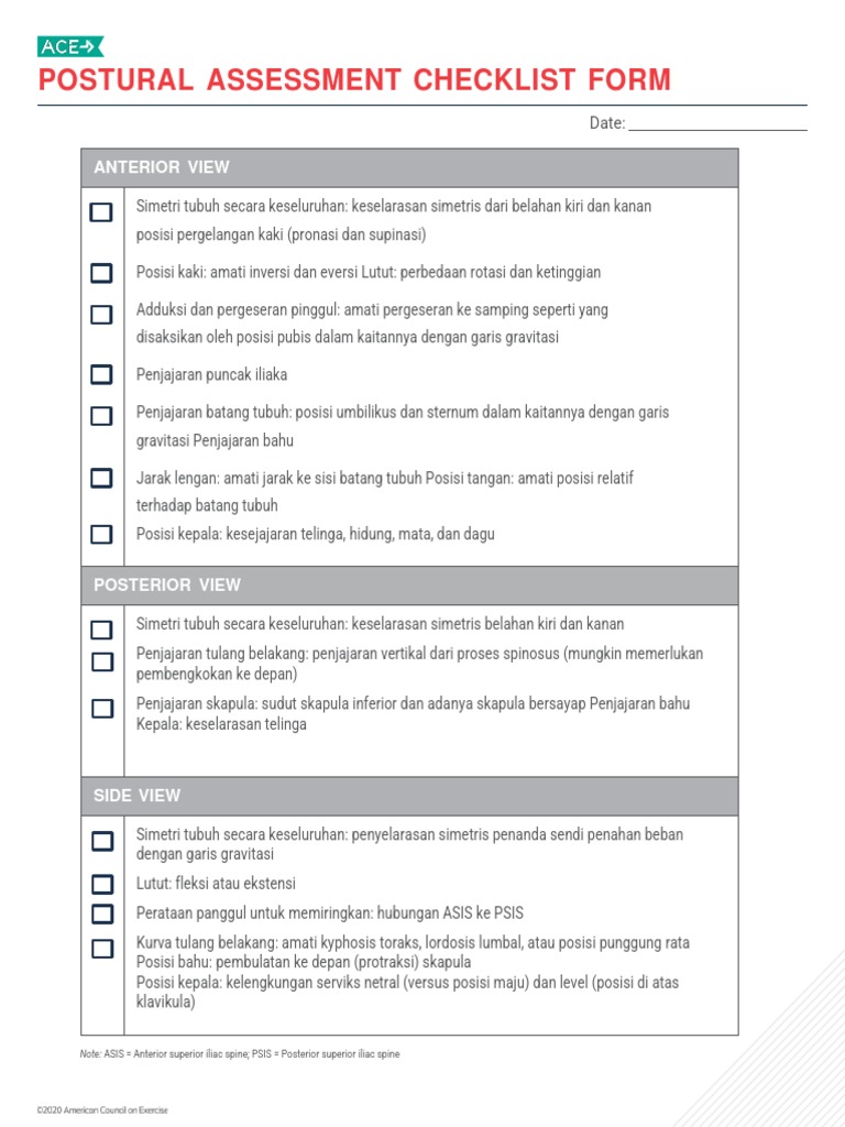Postural Assessment | PDF
