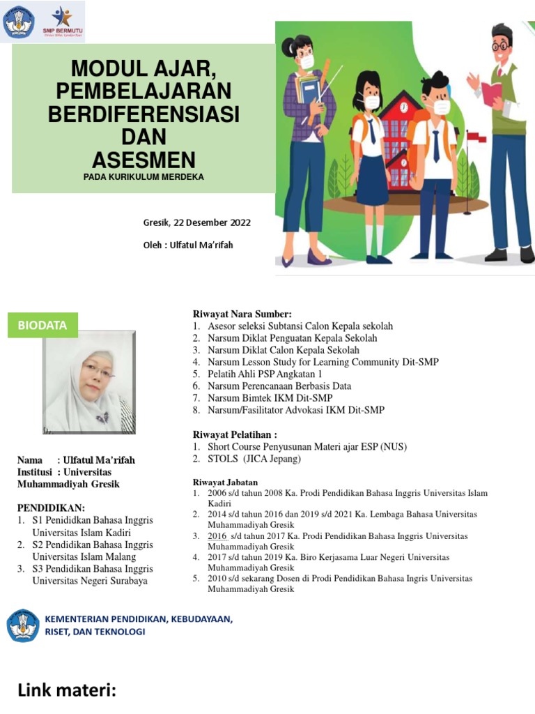 Modul Ajar, Pembelajaran Berdiferensiasi | PDF