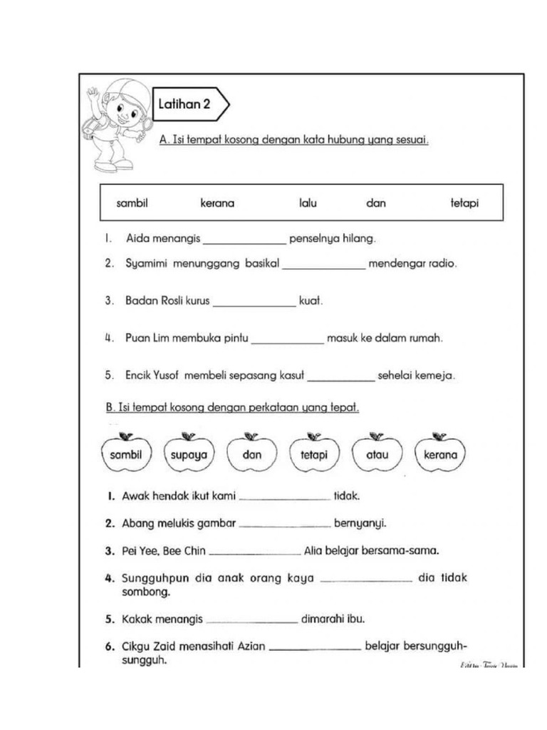 LATIHAN 1 KATA HUBUNG | PDF