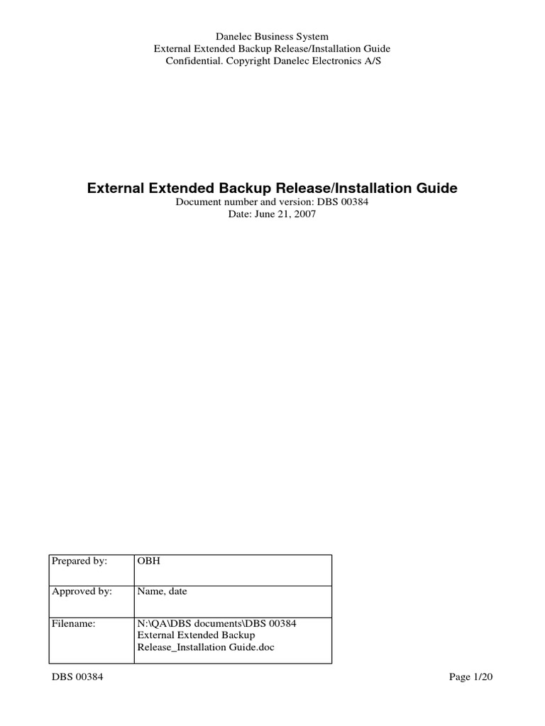 External Extended Backup | PDF | Backup | Computer File