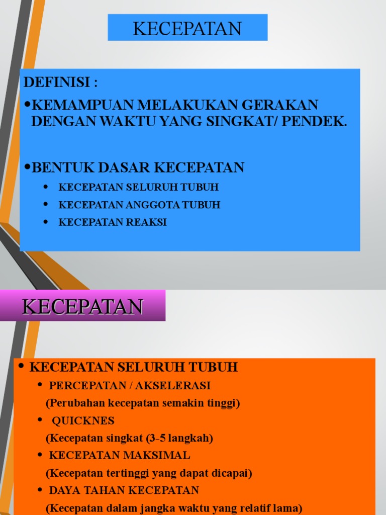 Biomotor Kecepatan | PDF