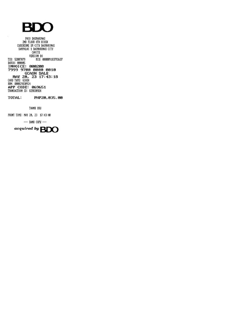 Receipt 2023-05-20 2345 | PDF