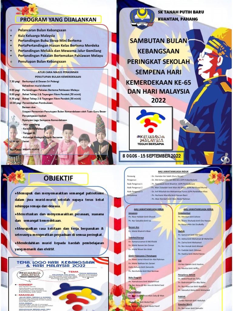 Brosur MAJLIS PENUTUPAN BULAN KEMERDEKAAN 2022 SKTPB | PDF