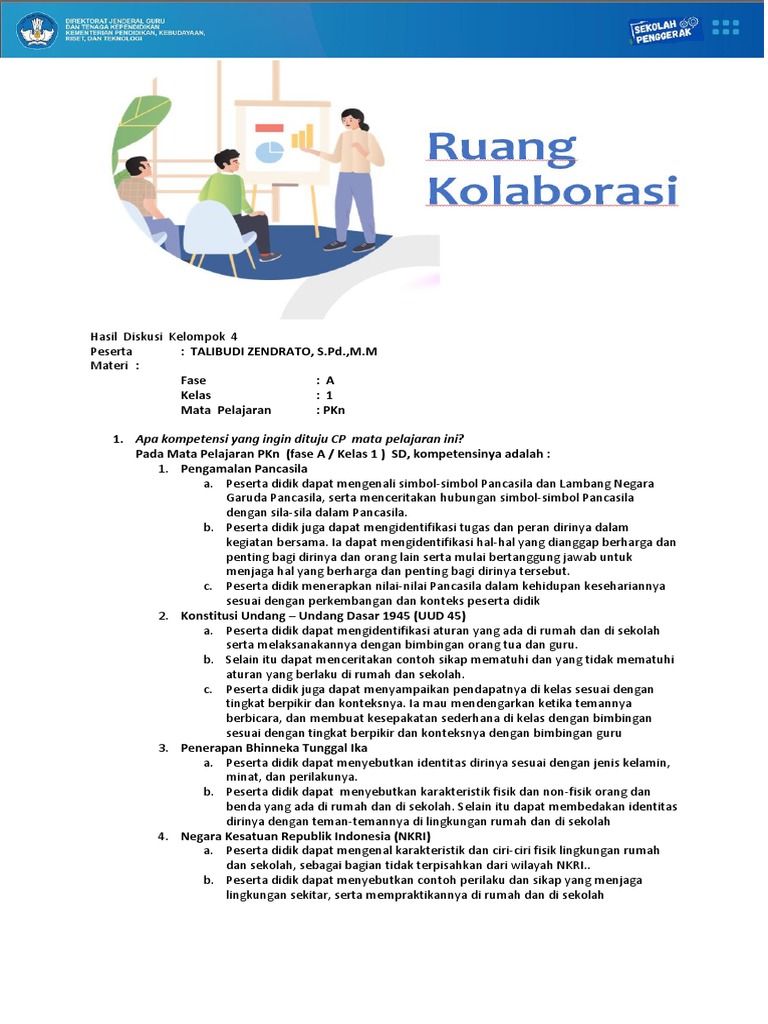 Lk. 003 Talibudi Zendrato - Ruang Kolaborasi 3 | PDF