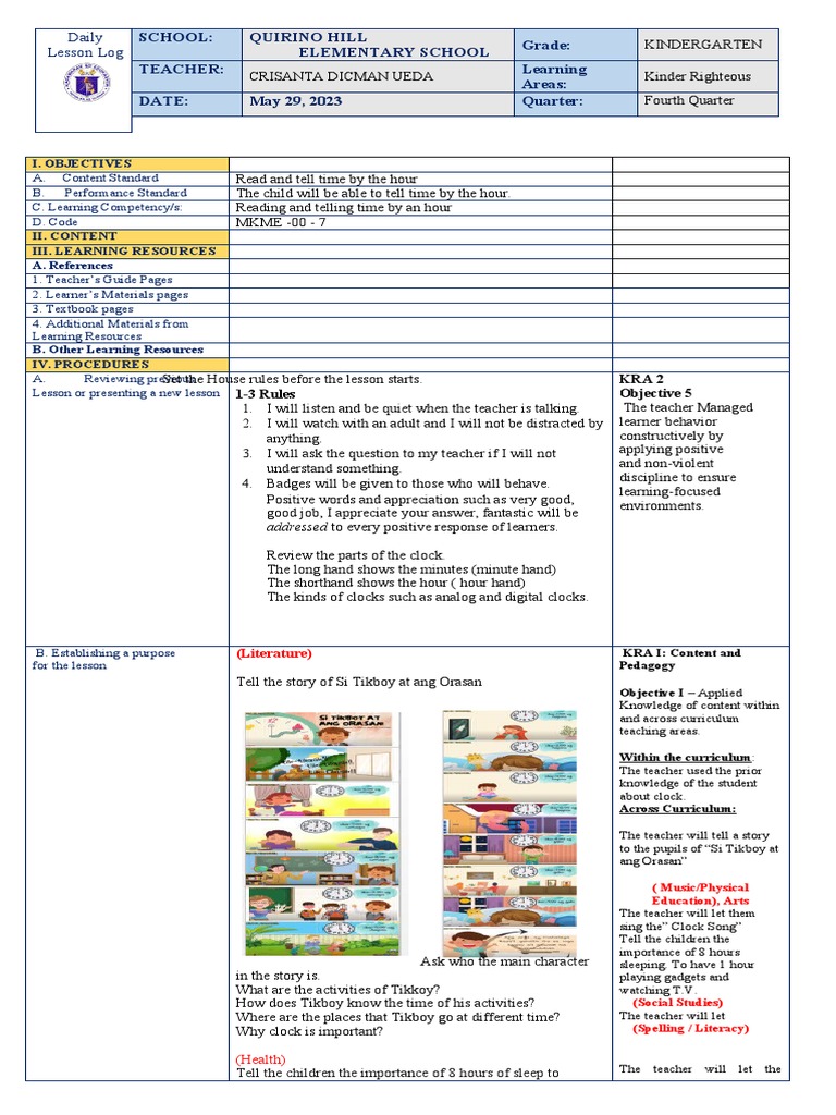 COT-Daily-Lesson-Log q4(Autosaved) | PDF | Curriculum | Teachers