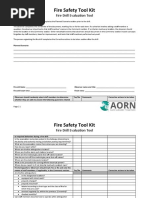 Aorn Fire Risk Assessment Tool | PDF