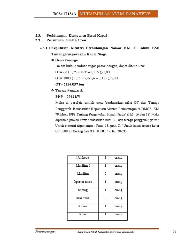 Perhitungan Estimasi Berat | PDF