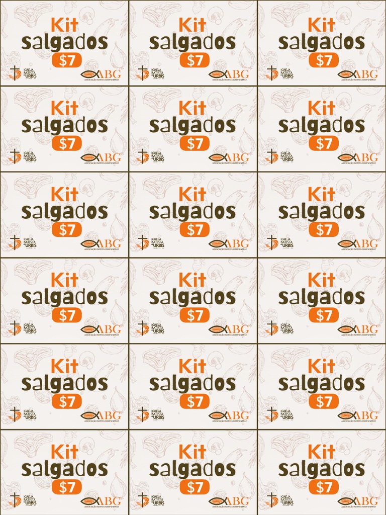 Ficha Salgados | PDF