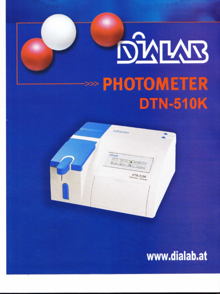DIALAB Photometer DTN 510K | PDF