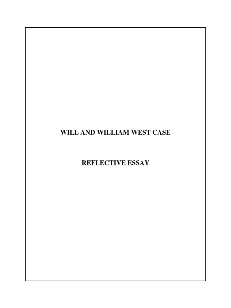 Will and William West Case | PDF | Fingerprint | Anthropometry