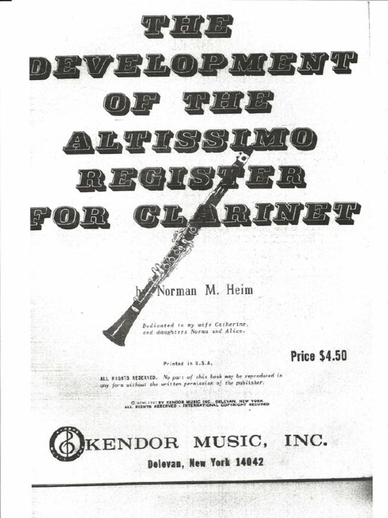 Altissimo Register | PDF