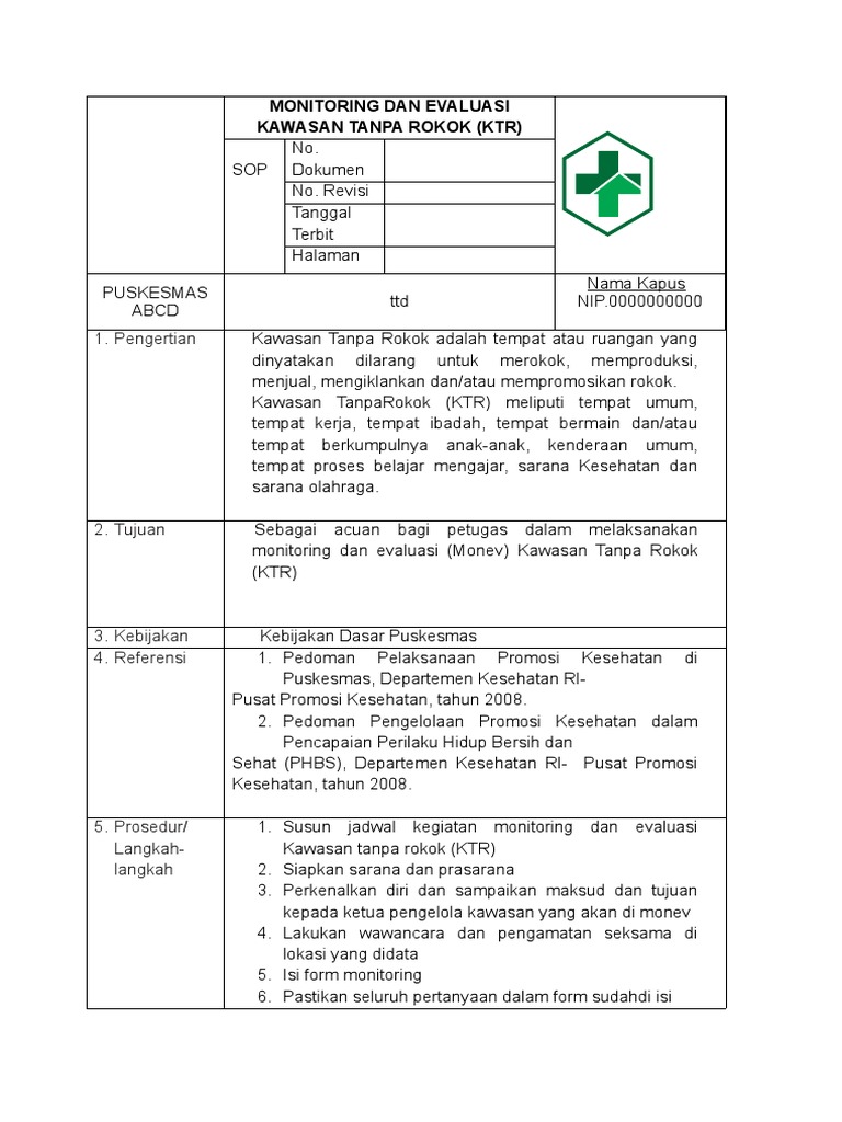 Sop Monev KTR F | PDF | Bisnis | Komputer