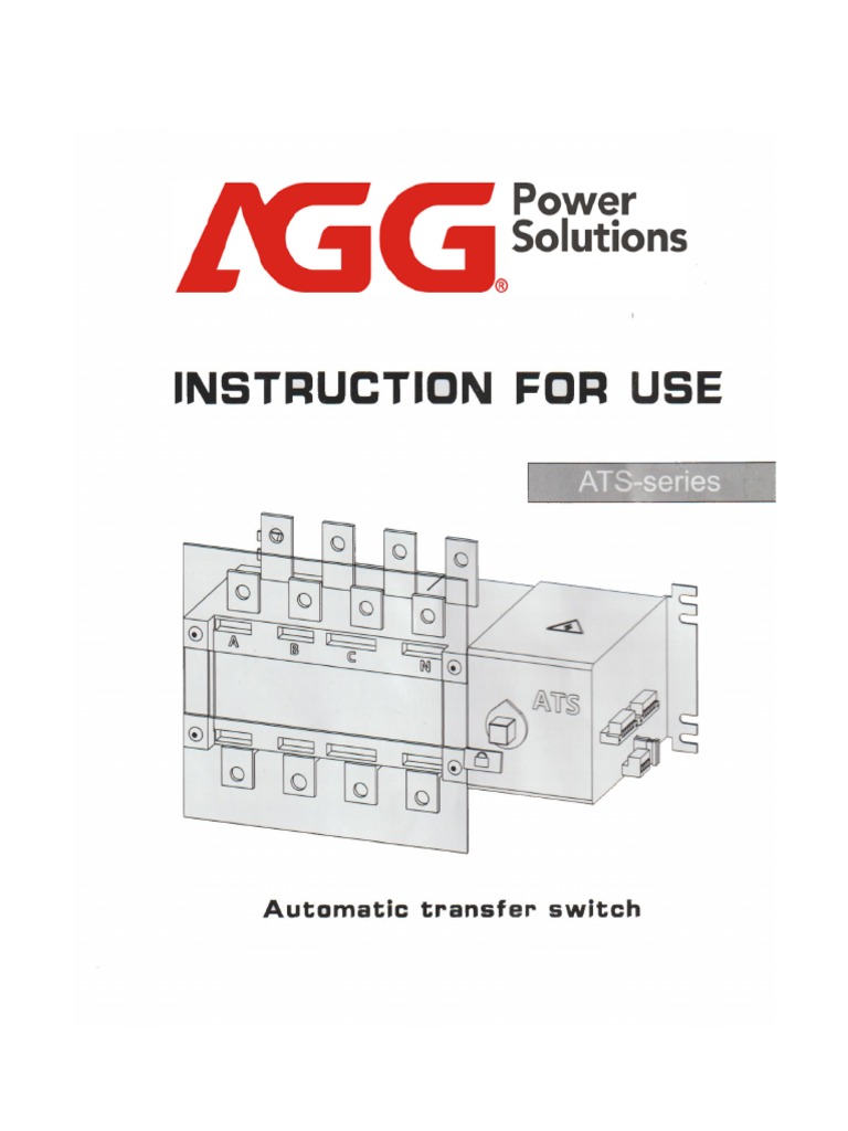 Manual Ats 125a | PDF | Switch | Mains Electricity