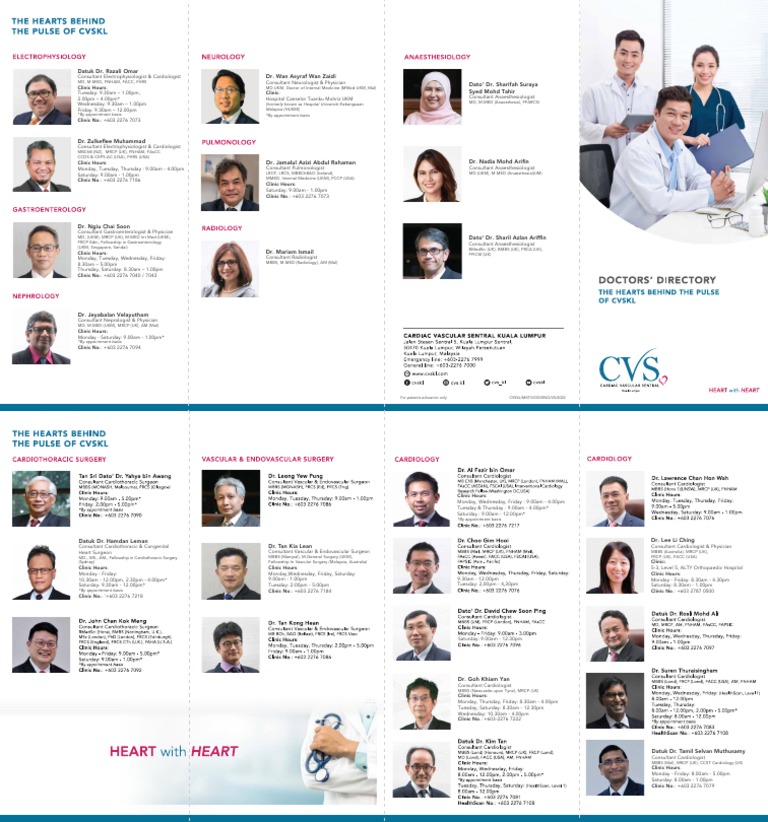 CVSKL DR Directory Brochure English | PDF | Doctor Of Medicine ...