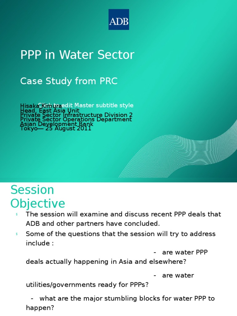 PPP in Water Sector: Case Study From PRC | PDF | Public–Private ...