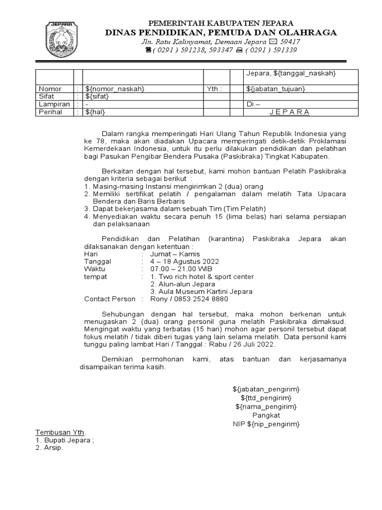 11p. Permohonan Pelatih Paskibraka | PDF 11p. Permohonan Pelatih Paskibraka | PDF