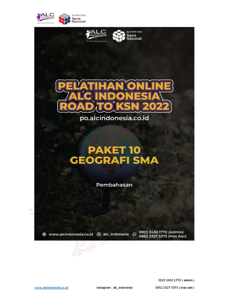Paket 10 - Pembahasan Geografi Sma - Compressed | PDF