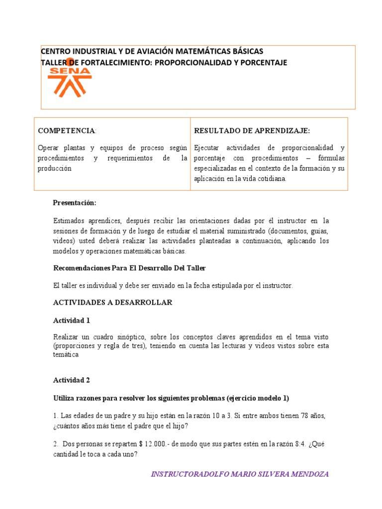 Taller 2 Matema Word | PDF