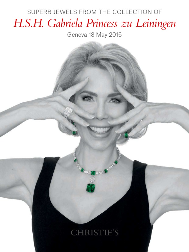 C1209 - HSH Gabriela Princess Zu Leiningen - 1399511 | PDF | Necklace | Auction