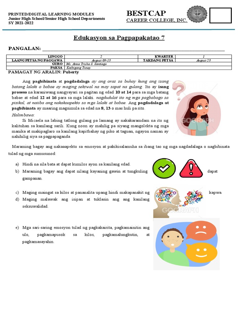 Anna - MOD - Q1 - W2 (ESP 7) | PDF
