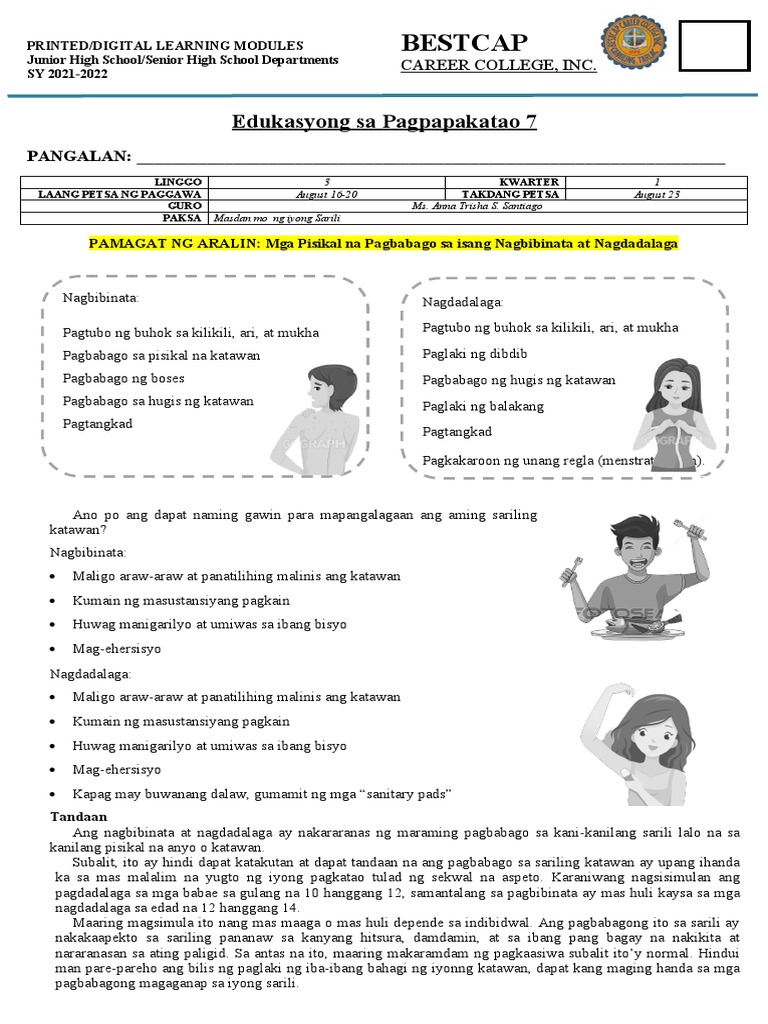 Anna - MOD - Q1 - W3 (ESP 7) | PDF