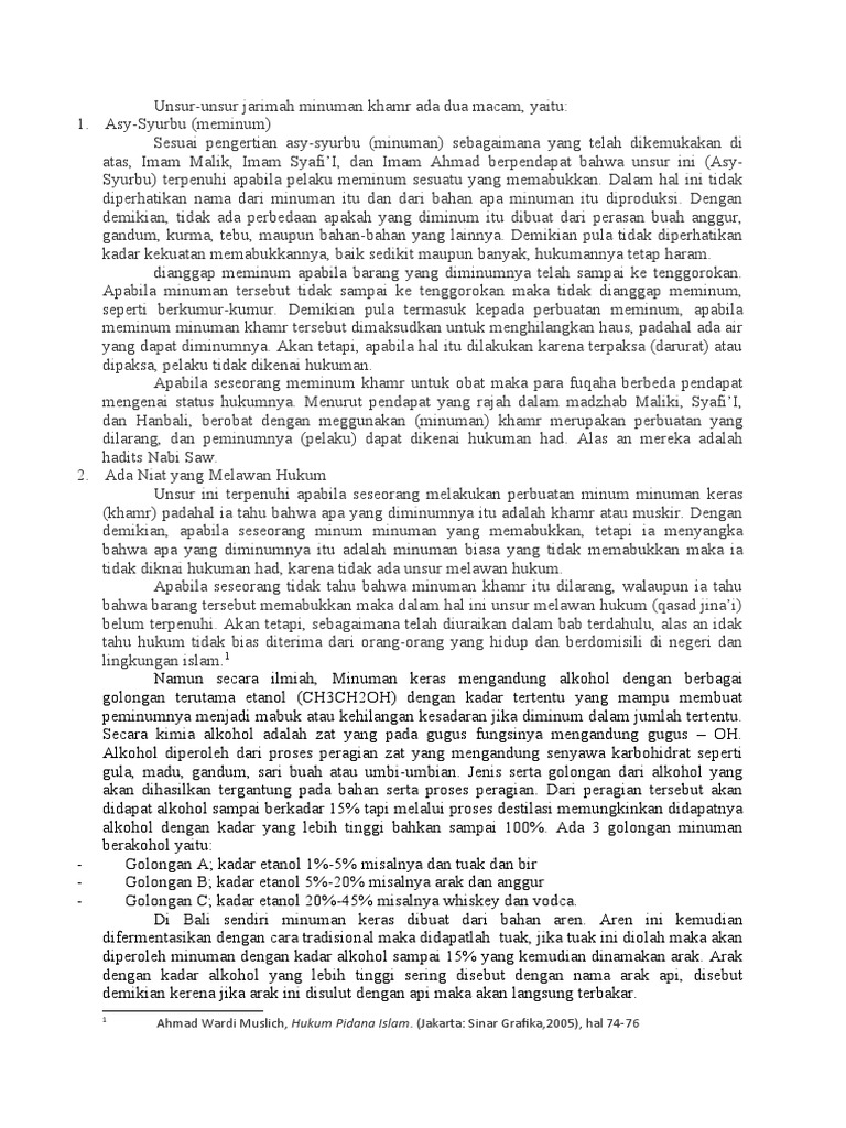 Unsur Khamr | PDF