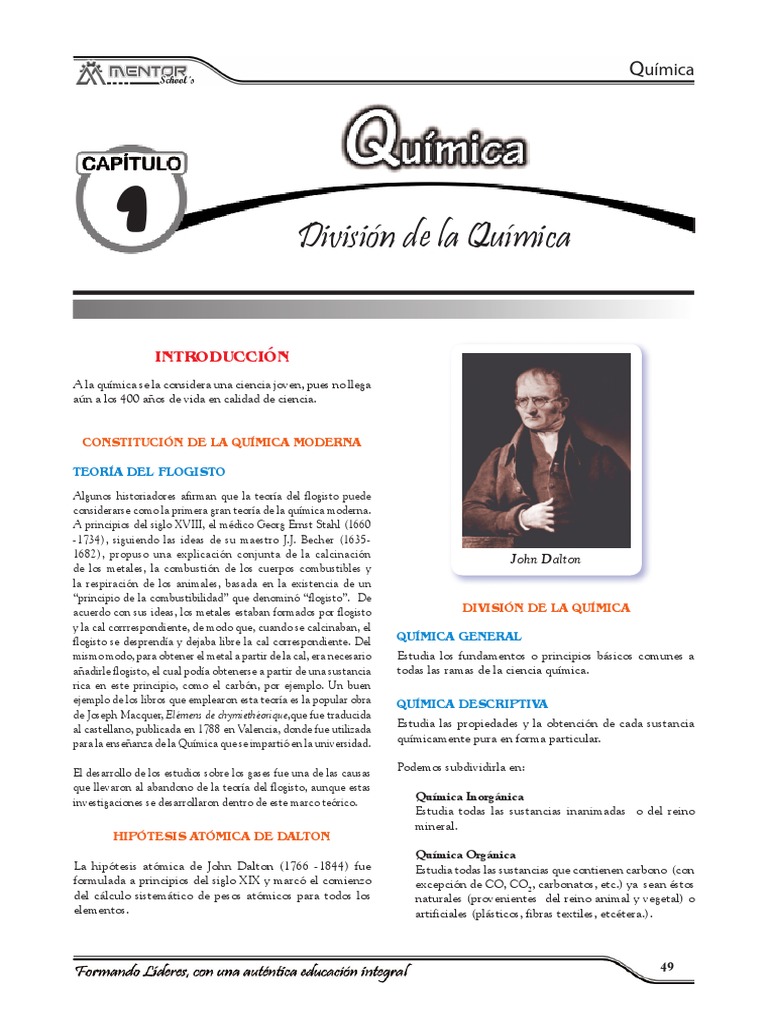 1ro Química 1 6 Pdf Química Gases