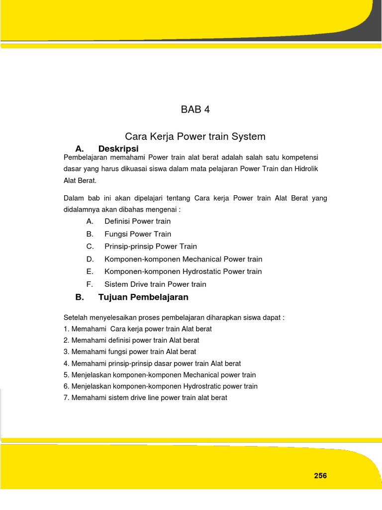 Cara Kerja Power Train System | PDF