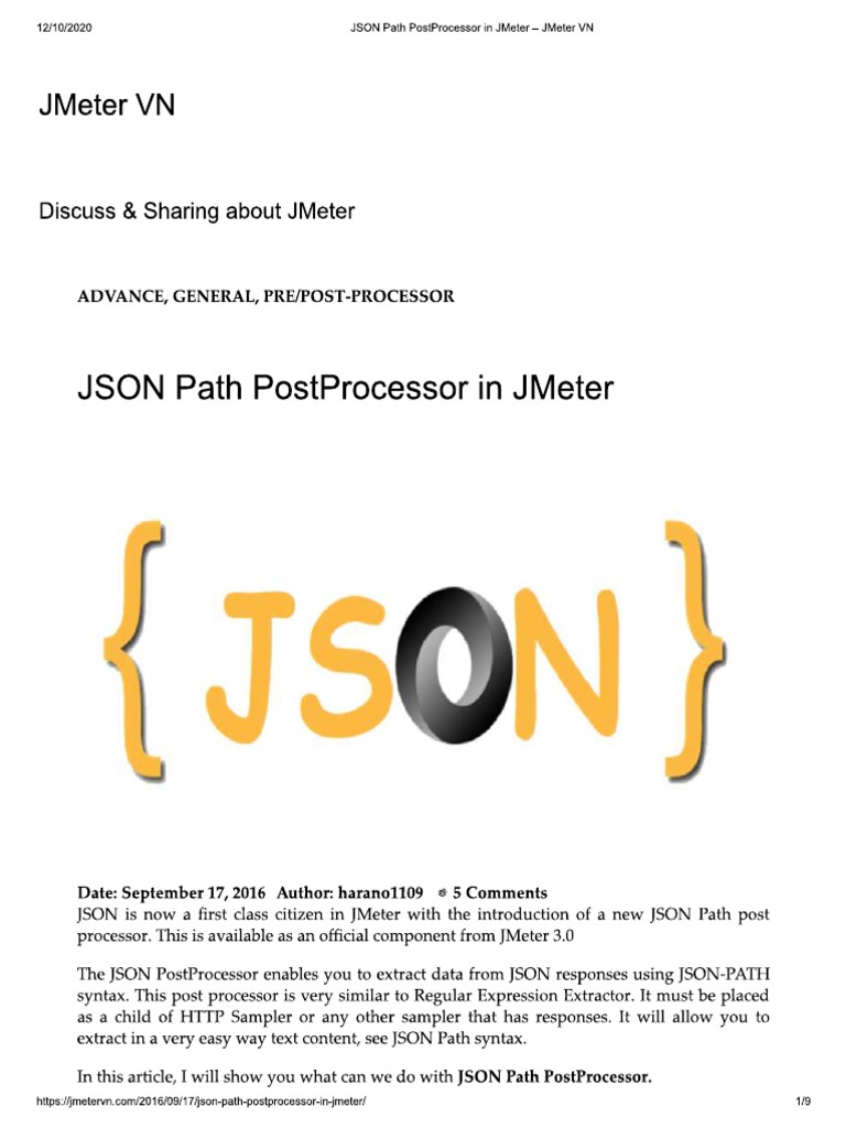 Jmeter - Json Path Extractor | PDF Jmeter - Json Path Extractor | PDF