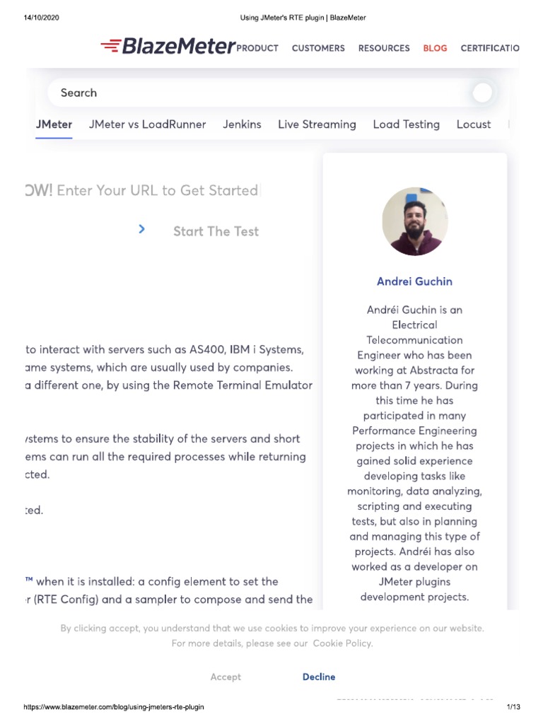 Jmeter Rte Console Plugin | PDF