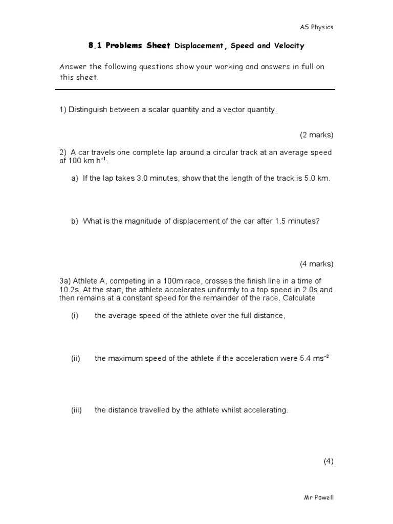 8 1 Problems SVT | PDF